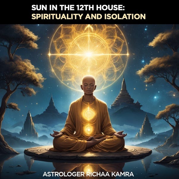 Sun in the 12th House: Spirituality and Isolation | by Richaa Kamra ...