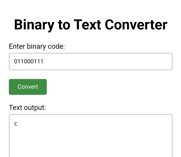 Binary To Text Converter — Convert Binary Code To Text Online By Amit 8578