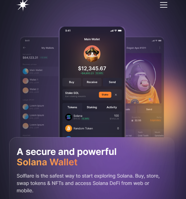 Solflare, AmazingNon-Custodial Wallet | by Tbase | Medium