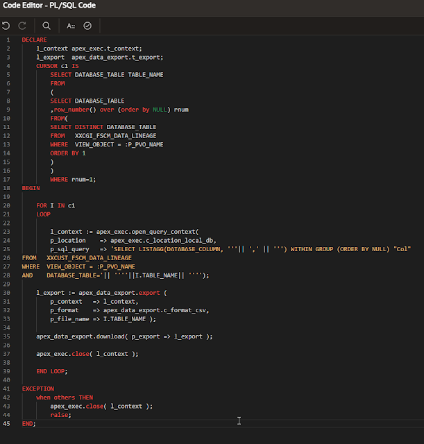 How to dynamically extract metadata definitions in Oracle APEX | by Amod Joshi | Medium