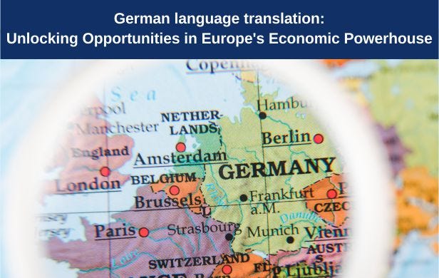 German language translation: Unlocking Opportunities in Europe’s ...
