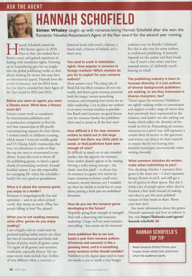 Ask The Agent — Hannah Schofield. Simon Whaley caught up with… | by ...