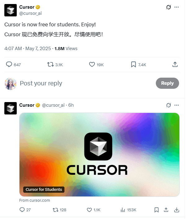AI Daily Pulse: Cursor Offers Free One-Year Pro Access to Students ...
