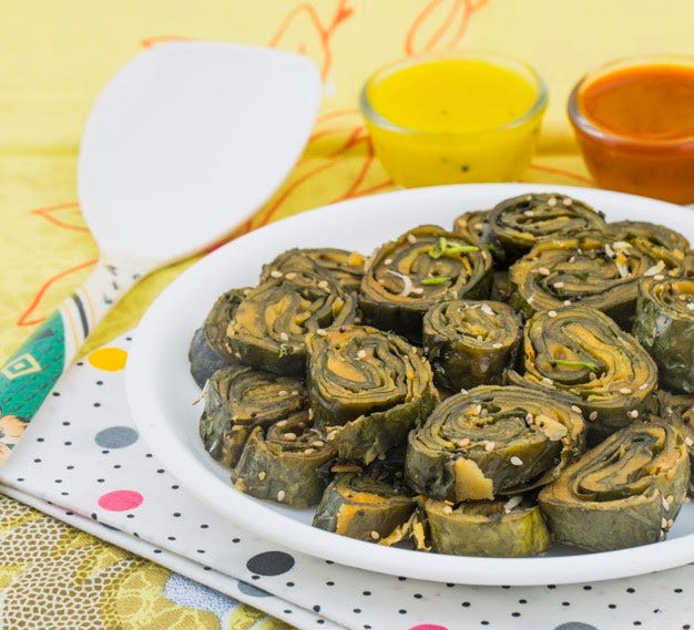 Patra. Patrode or patra is a traditional snack… | by Nutritionist ...
