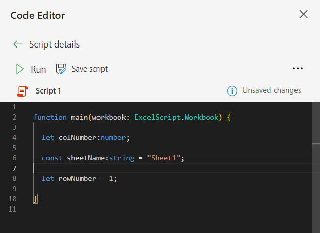 Variables in Office Scripts. Office Scripts is a feature in Excel… | by Raphael Zaneti | Medium