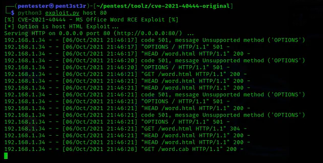 CVE 2021–40444: MSHTML Vulnerability in MS Word | by Danush Adhitya | Medium