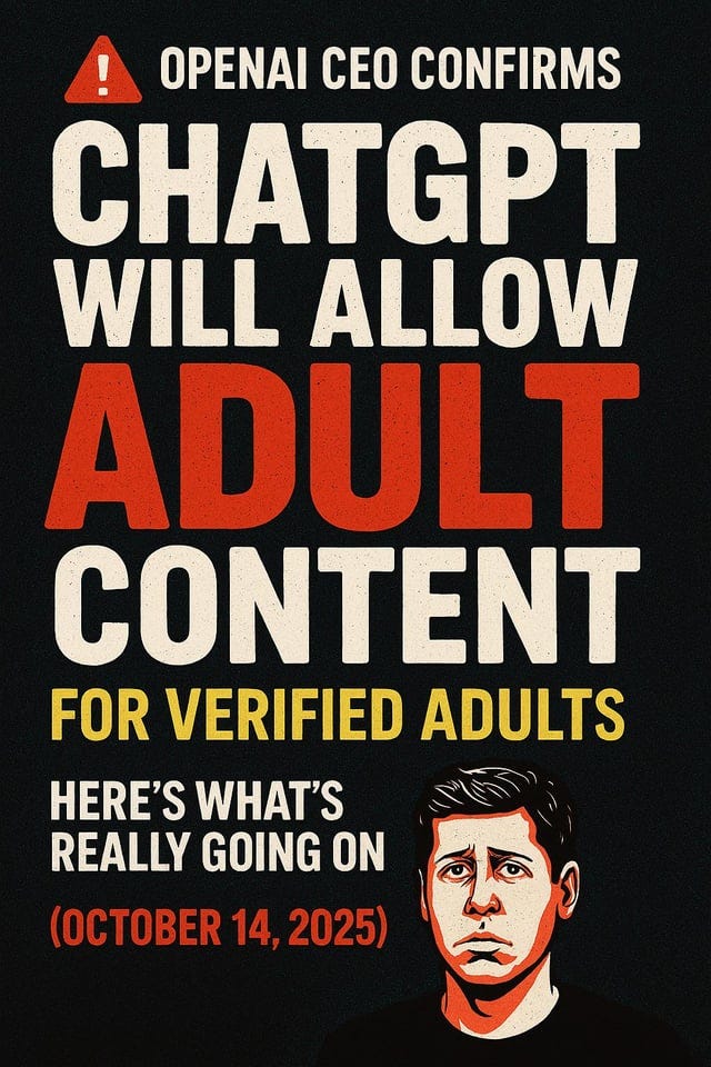 OpenAI’s Big Pivot: Adult Content Coming to ChatGPT — What This Means for AI, Users, and the ...
