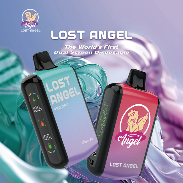 LOST ANGEL PRO MAX 5% NICOTINE 20,000 PUFFS 16ML DUAL SCREEN DISPOSABLE ...