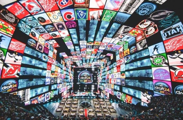 The Unforgettable Opening Night of the 2024 NHL Draft at the Sphere ...