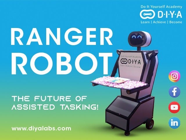 Ranger Robot! The future of assisted tasking! | Online robotics classes ...