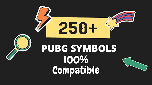 PUBG Symbols (Copy/Paste): A List of Stylish Symbols Need a Fancy PUBG ...