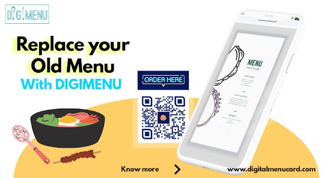 QR Code Menu For Restaurants And Bars | by Digimenu | Digital menu card ...