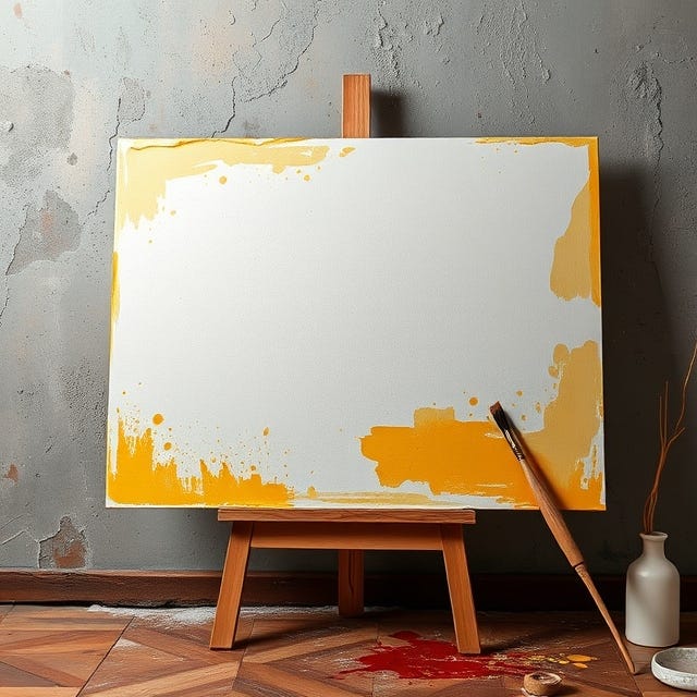 The Empty Canvas. An empty canvas lies before me, | by Ashish Nair | Medium