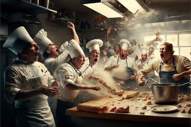Too many cooks in the Kitchen?. This reflection is far from deep ; in ...