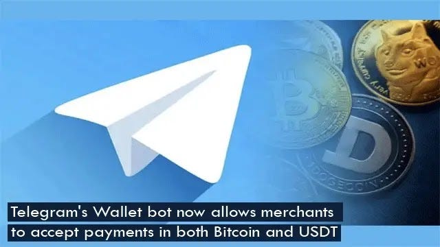 Telegram’s Wallet bot now allows merchants to accept payments in both ...