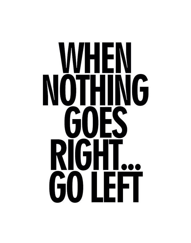 When things don’t go right, go left! | by Kanuj Jadwani | Auxano ...