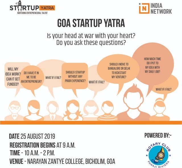 Goa Startup Yatra 2019. India Network is coming to Bicholim… | by ...