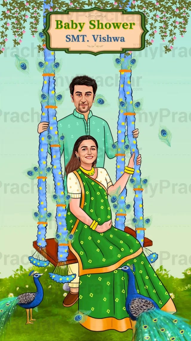 Best Personalized Baby Shower invitation Card In Ahmedabad Gujarat ...