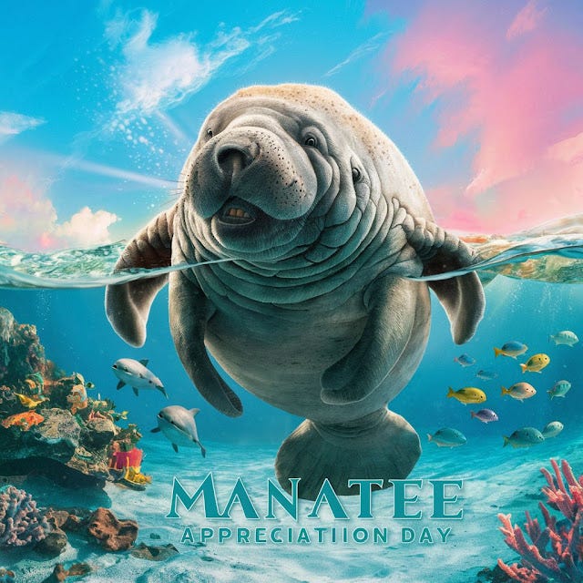 Awareness About Manatee Appreciation Day 2024 | by National Day Today ...