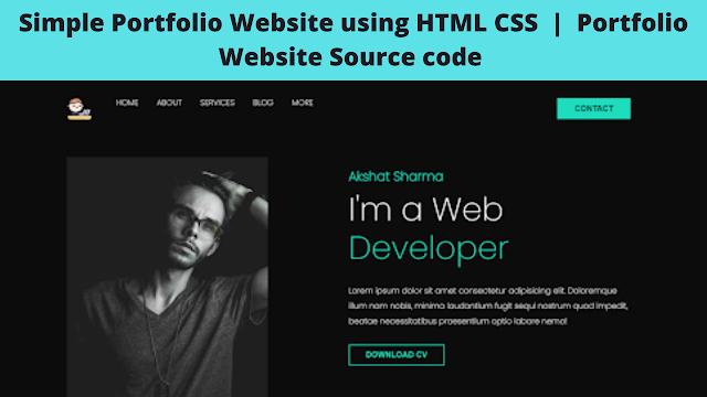 Create Portfolio Website Using HTML and CSS (Source Code) | by Cwrcode | Medium