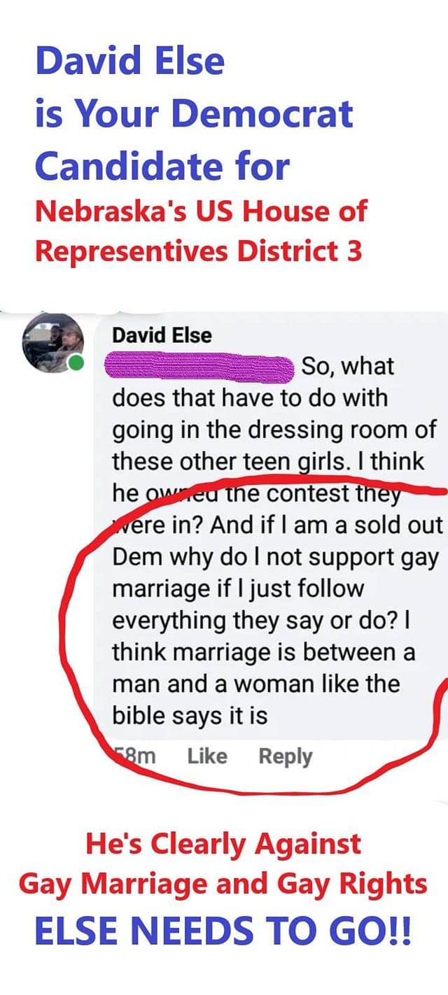 David Else for US House of Representatives, Democrat Nebraska District ...