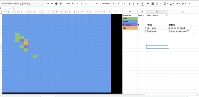 Create a Map Editor/Viewer using Google Sheets, Coding a Fantasy World ...