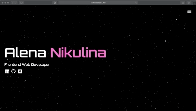 How I Created My Portfolio Website (Frontend Web Developer) | by Alena Silverbush | Medium