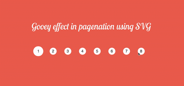 Gooey animation in pagination using SVG | by Dropinks | Medium