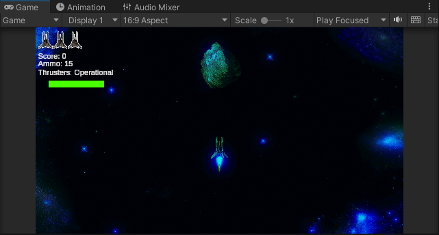 Thruster: Scaling Bar UI. Objective: add a thruster cooldown… | by Roger moore | Medium