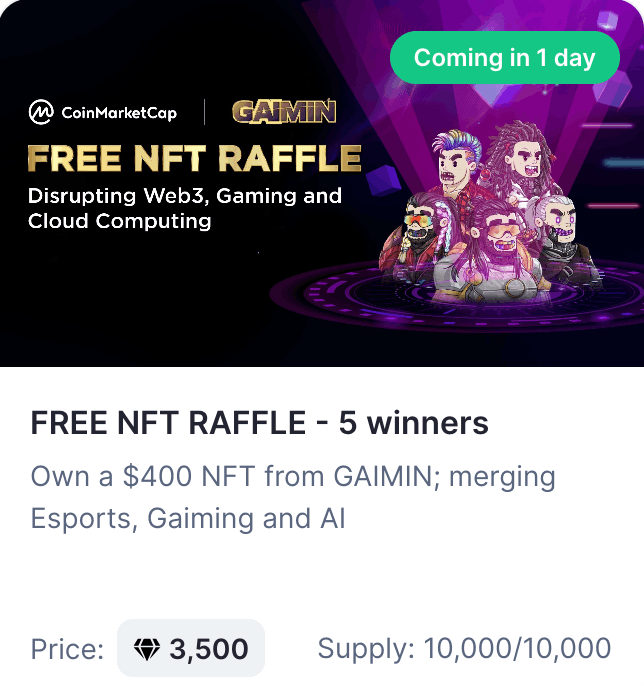 CoinmarketCap Rewards: NFT Raffle | by Investigator515 | Medium