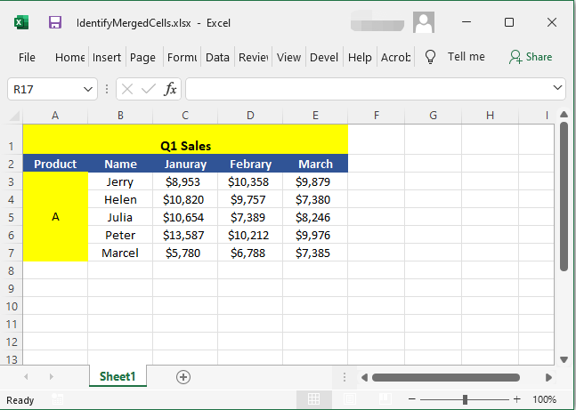 Identify Merged Cells in Excel in Java | by Alice Yang | Medium
