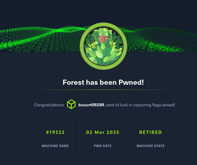 HTB Forest Machine Walkthrough/Explanation | by Bcourt | Mar, 2025 | Medium