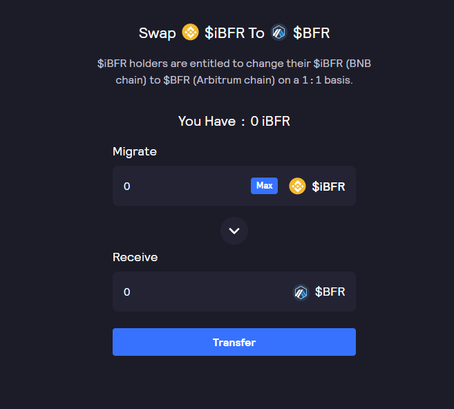 $iBFR to $BFR token Migration is now LIVE! | by Buffer Finance | Medium