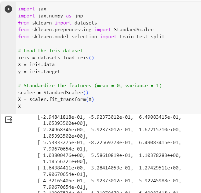 Use Jax to create a neural network and predict on the Iris dataset | by ...