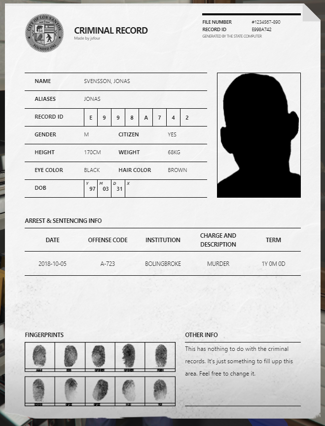 Criminal record. A criminal record, police record, or… | by Agus Gak ...