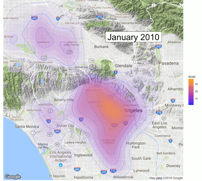 A Longitudinal Heatmap of Traffic Collisions in Los Angeles and How to DIY (in R) | by Steven ...