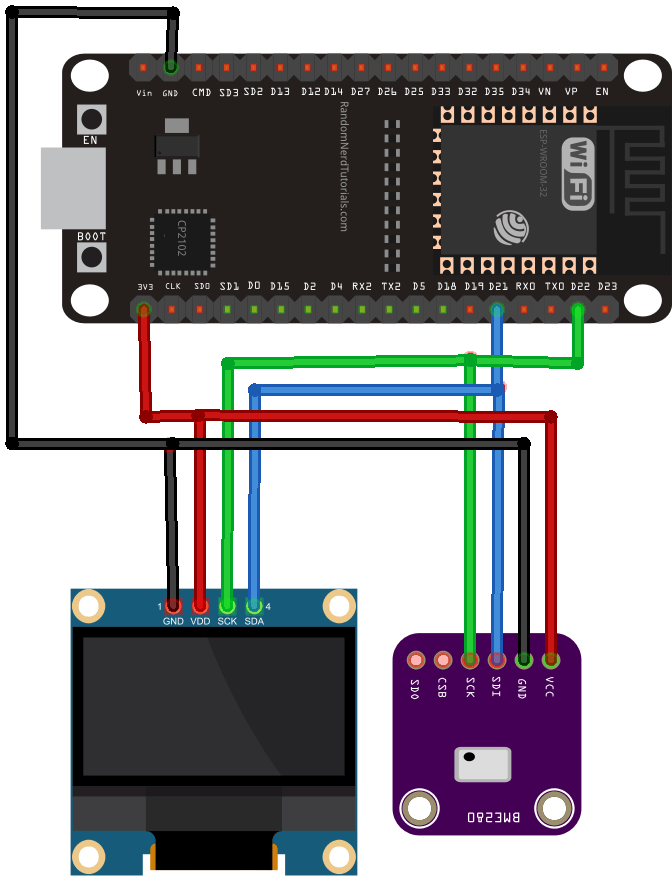 ESP32 with Multiple I2C (BMP280 + OLED) | by Ray Clement Juwanda | Medium