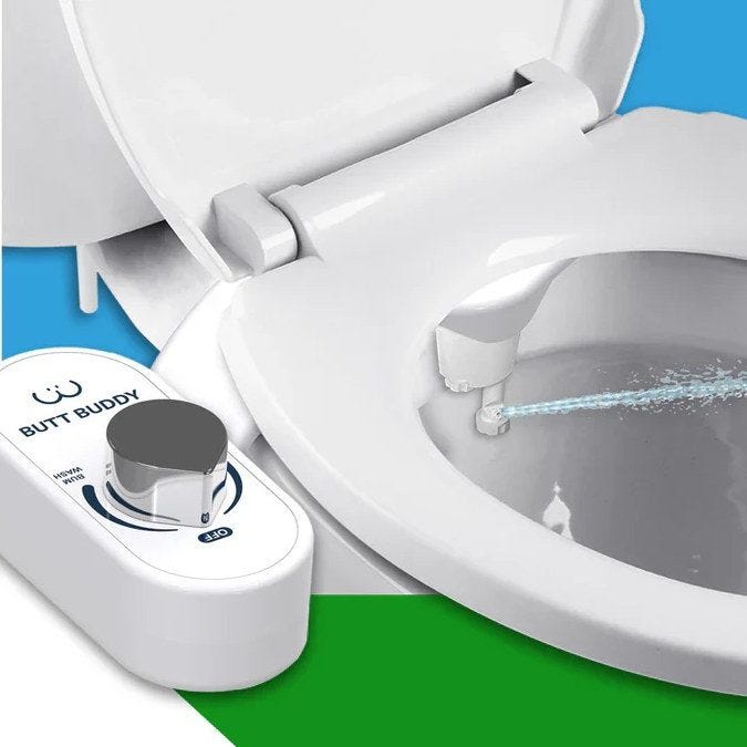 Toilets with Water Spray Los Angeles - buttbuddybidetgo - Medium