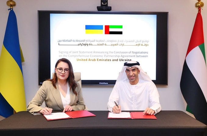 UAE and Ukraine Finalize Comprehensive Economic Partnership Agreement ...