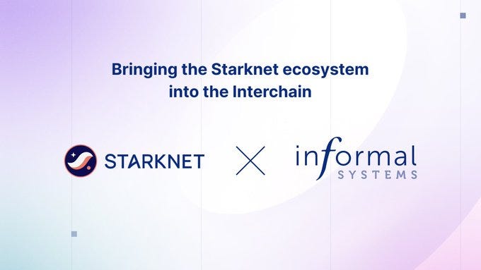 Starknet and Informal Systems Join Forces 💥 | by Shelley Mae | Medium