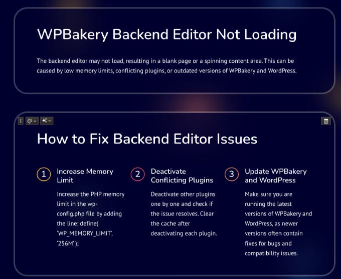 How to Fix Common WP Bakery Issues: Troubleshooting Guide for WordPress Users | by WP HELP | LNX ...