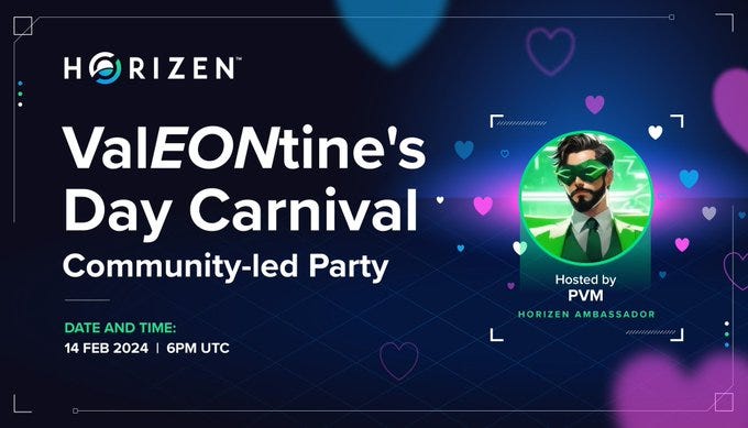 Horizen EON Community Party — ValEONtine’s Day Carnival | by PVMihalache | Coinmonks | Feb, 2024 ...