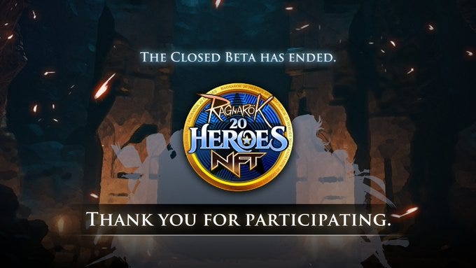 HIRO X Ragnarok 20 heroes NFT would like to thank you for participating ...