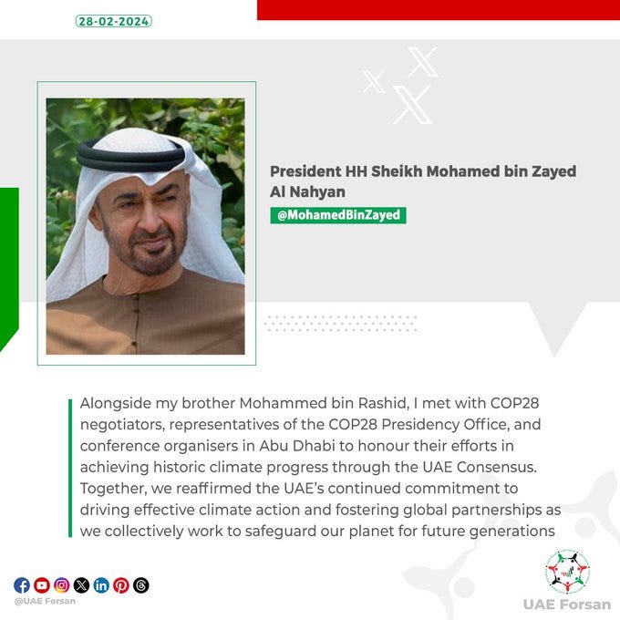 UAE Leadership Paves the Way for Global Climate Progress: A Spotlight ...