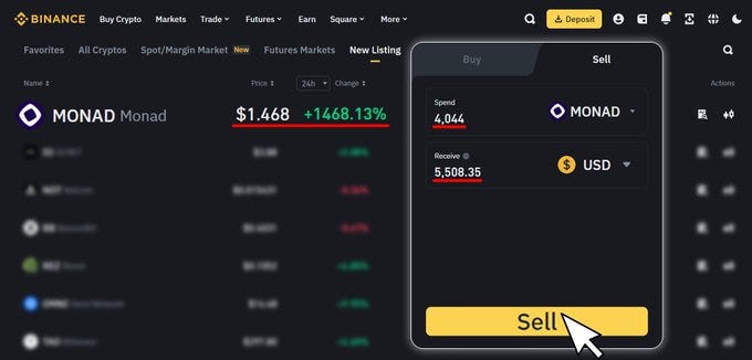 $MONAD will be listed on Binance. $244M Raised, Potencial drop: $2,000 —… | by Depin Daily ...