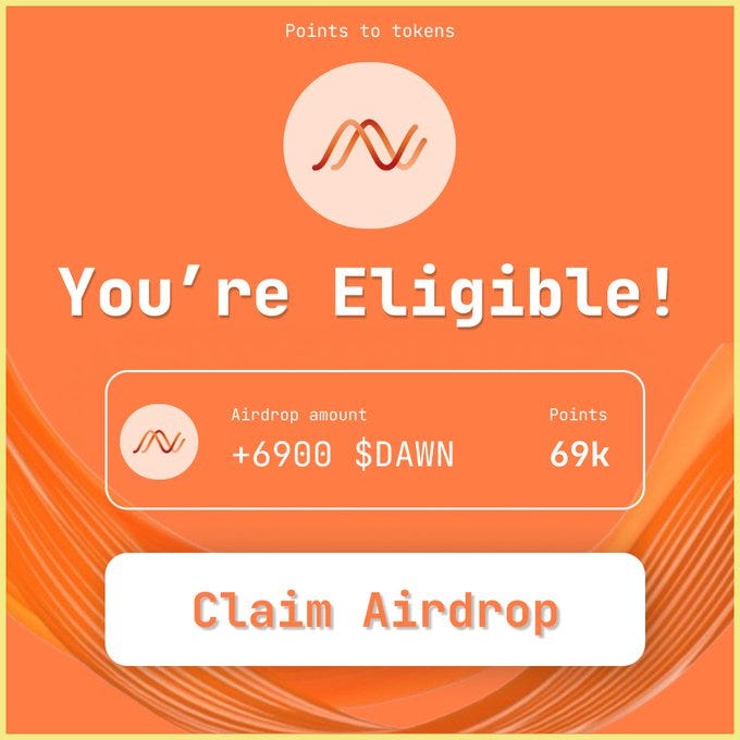 DAWN Airdrop Get In Early. Early ALPHA you’ve been waiting for! | by ...
