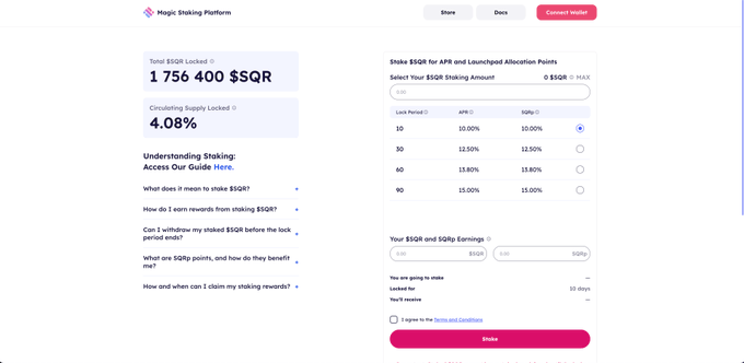 Guide about the new $SQR Staking Platform | by Vadim Tkachenko | Medium