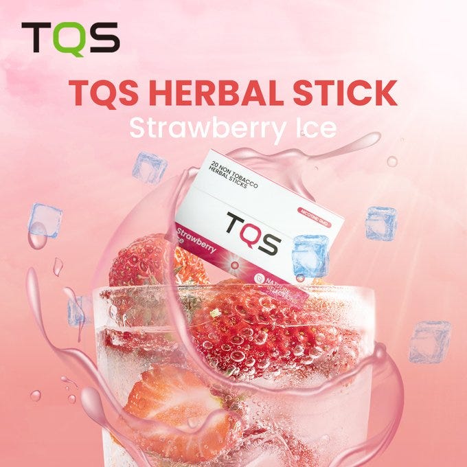 TQS Herbal Sticks Strawberry Ice - Tqsflavor - Medium