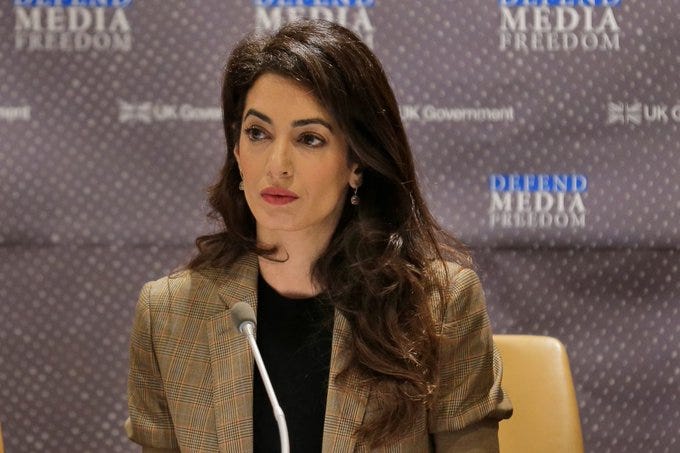 Why Is Amal Clooney Taking a Stand Now on Gaza? | by Adebayo Adeniran | Medium