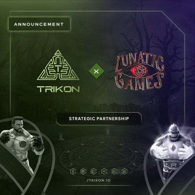 Lunatic Games Partners With Trikon | by Trikon ecosystem | Medium